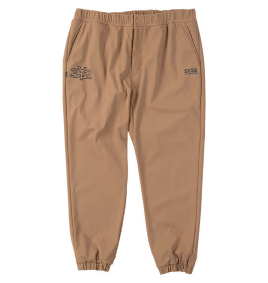 大きいサイズ メンズ SY32 by SWEET YEARS 3レイヤー フリース ライニング ジョガーパンツ ベージュ 1274-5366-1 3L 4L 5L 6L