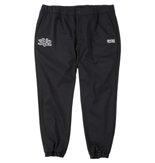 大きいサイズ メンズ SY32 by SWEET YEARS 3レイヤー フリース ライニング ジョガーパンツ ブラック 1274-5366-2 3L 4L 5L 6L