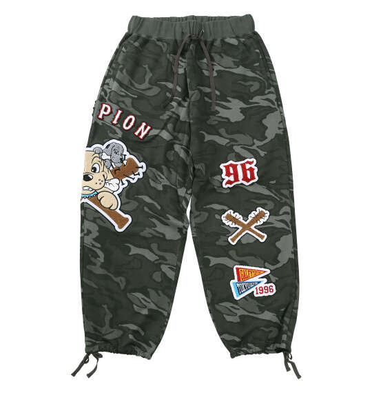 大きいサイズ メンズ GALFY 復活わんわん大学 スウェット パンツ カモフラ柄 1254-5315-1 3L 4L 5L 6L
