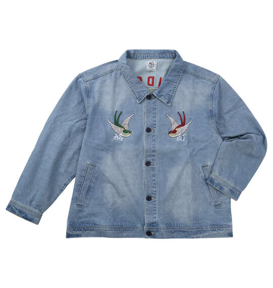 大きいサイズ メンズ YOIDORE チベタン デニム ジャケット インディゴブルー 1273-5375-1 3L 4L 5L 6L