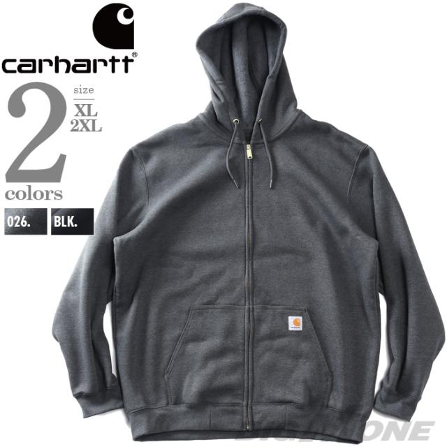 大きいサイズ メンズ CARHARTT カーハート フルジップ パーカー ルーズフィット MIDWEIGHT FULL-ZIP USA直輸入 k122