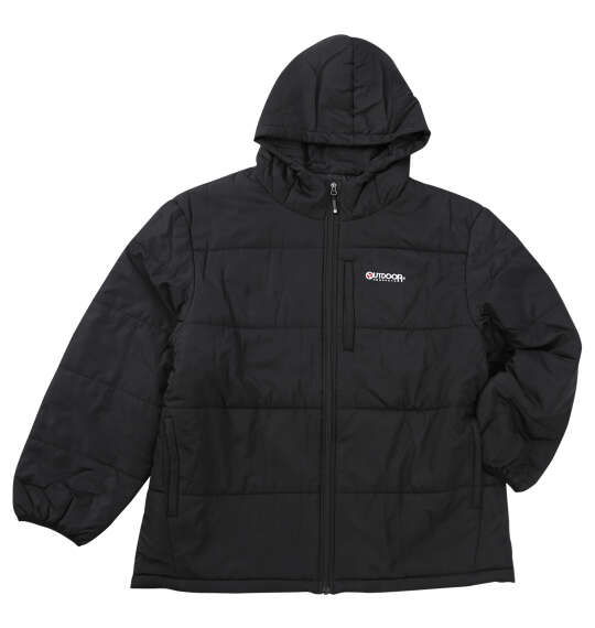 大きいサイズ メンズ OUTDOOR PRODUCTS デュスポ 中綿 キルト ジャケット ブラック 1253-5321-2 3L 4L 5L 6L 7L 8L