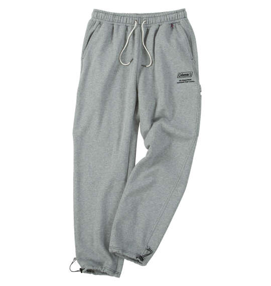 大きいサイズ メンズ Coleman 裏起毛 スウェット ペインター パンツ グレー 1274-5303-1 3L 4L 5L 6L 8L