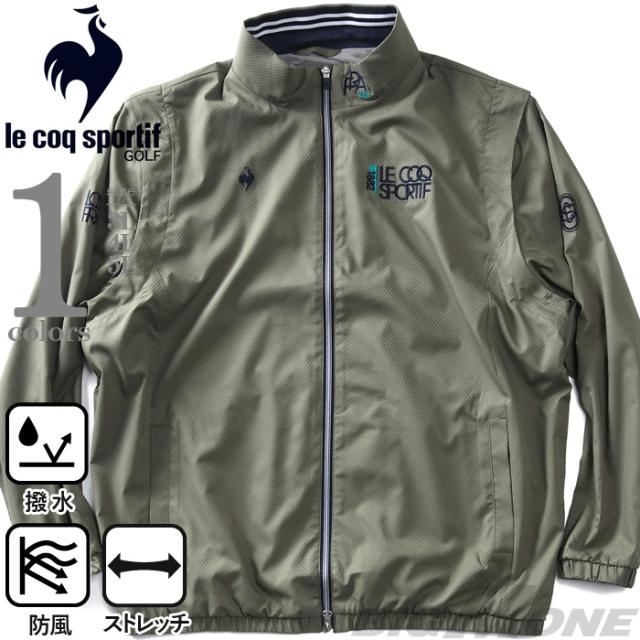 大きいサイズ メンズ LE COQ SPORTIF GOLF ルコックスポルティフ 2WAY袖脱着 ヒートナビ ブルゾン 防風 撥水 ストレッチ ゴルフウェア 秋冬新作 lg5fwbb0m