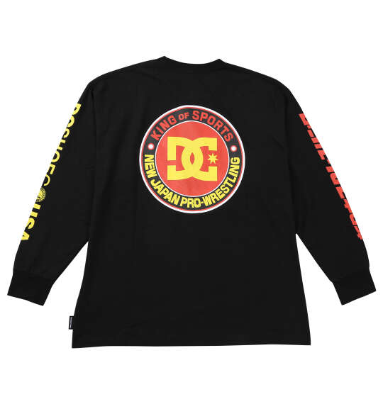大きいサイズ メンズ DCSHOES × 新日本プロレス NJPW  長袖 Tシャツ ブラック 1278-6130-1 3L 4L 5L 6L