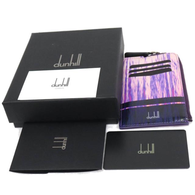 【中古】dunhill ダンヒル ジップカードケース(DU22R210ZMP530R) パープル オレンジ