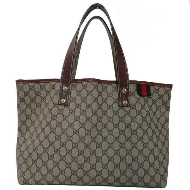 【中古】グッチ GGスプリーム トートバッグ(211134)