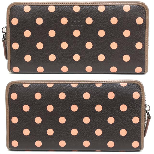 【中古】ロエベ クルス ラウンドファスナー長財布(131N34.F13)