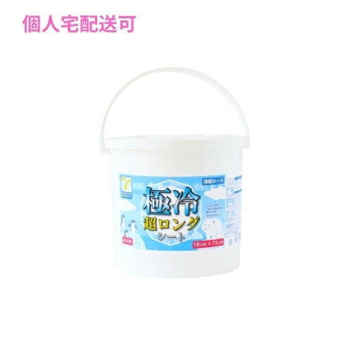 【個人宅配送可】三昭紙業　メントール配合ボディシート　超大判　極冷　超ロングシート　本体容器入り　80枚×2個(160枚)【取り寄せ商品・即納不可・代引き不可・返品不可】