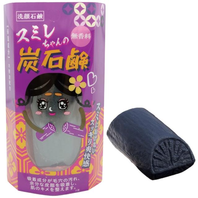 フェニックス　化粧石鹸　スミレちゃんの炭石鹸　120g×50個入【取り寄せ商品・即納不可・代引き不可・返品不可】