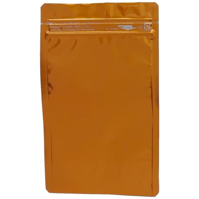 ラミジップ　AL-1216OR　アルミカラースタンドタイプ　32＋160×120(35)mm　オレンジ(橙)　50枚×24袋●ケース販売お徳用【メーカー直送】