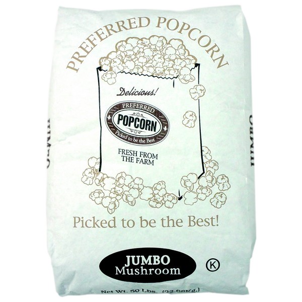 ハニー　ポップコーン豆　プレファード　ジャンボマッシュルームポップコーン　マッシュルームタイプ　22.67kg【メーカー直送・代引き不可・時間指定不可・沖縄、離島不可】
