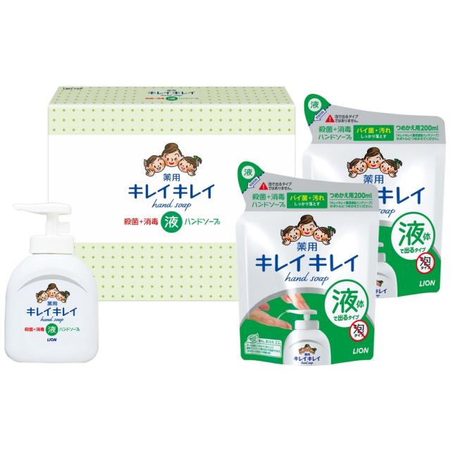 【全国送料無料(離島を除く)】キレイキレイ液体ハンドソープセット　LBH-10P　12個×3梱(36個)【メーカー直送・代引き不可・時間指定不可・離島不可】
