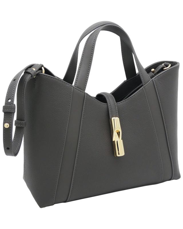 【2025年秋冬 新作】 フルラ Furla Goccia トートバッグ S URBAN GRAY グレー WB01789_BX3353_1007_4283S ゴッチャ コンパクト ハンドバッグ 2WAYクロスボディバッグ レディース 【新品 新作 未使用 正規品】