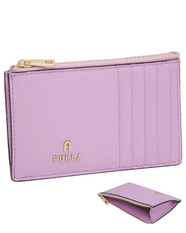 【2025年秋冬 新作】 フルラ Furla Camelia カードケース M SAKURA ピンク WP00310_ARE000_1007_4148S カメリア カードホルダー ケース 小銭入れ レディース 【新品 新作 未使用 正規品】