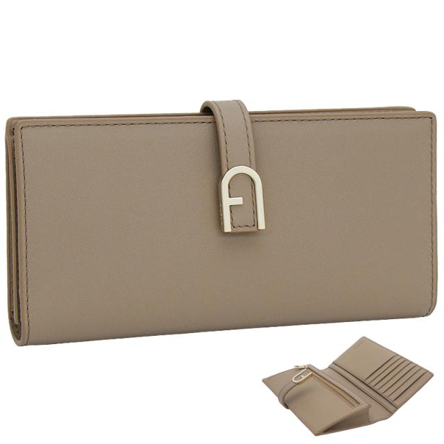 【2025年秋冬 新作】 フルラ Furla Flow 長財布 XL GREIGE グレージュ WP00402_BX2045_1007_1257S フロー 二つ折り長財布 Xl レディース 【新品 新作 未使用 正規品】