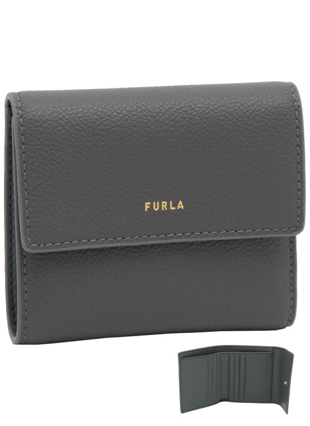 【2025年秋冬 新作】 フルラ Furla Goccia コンパクトウォレット M URBAN GRAY グレー WP00469_BX3036_1007_4283S ゴッチャ 三つ折り 財布 小銭入れ付 レディース 【新品 新作 未使用 正規品】