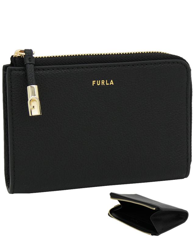 【2025年秋冬 新作】 フルラ Furla Goccia カードケース M NERO ブラック WP00470_BX3036_1007_O6000 ゴッチャ カードホルダー ケース 小銭入れ レディース 【新品 新作 未使用 正規品】