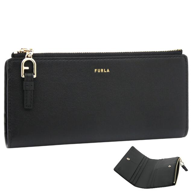フルラ Furla Nuvola 長財布 NERO ブラック WP00457_BX2045_1007_O6000 ヌヴォラ 二つ折り長財布 レディース 【新品 新作 未使用 正規品】