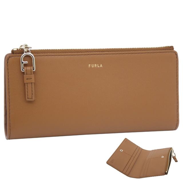フルラ Furla Nuvola 長財布 BRANDY ブラウン WP00457_BX2045_1007_RY000 ヌヴォラ 二つ折り長財布 レディース 【新品 新作 未使用 正規品】