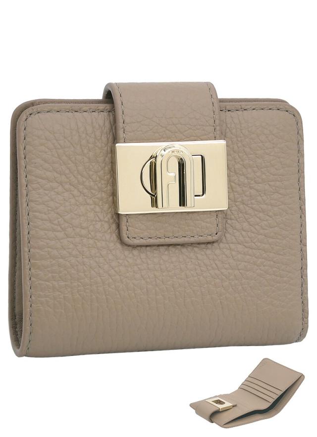 フルラ Furla 1927 コンパクト財布 M GREIGE グレージュ WP00424_HSF000_1007_1257S 1927 二つ折り コンパクトウォレット レディース 【新品 新作 未使用 正規品】