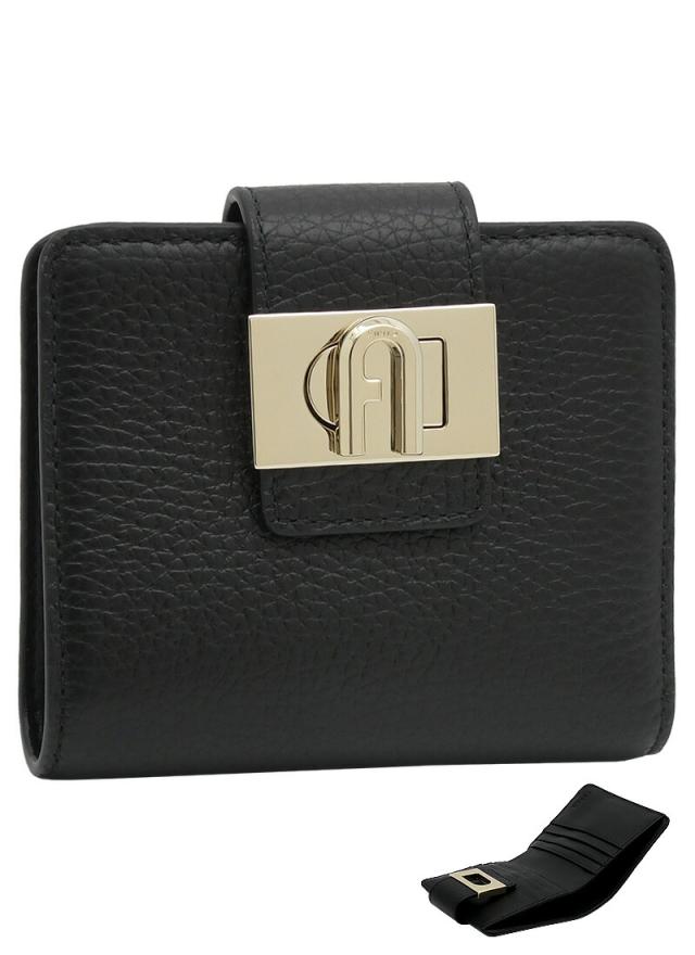フルラ Furla 1927 コンパクト財布 M NERO ブラック WP00424_HSF000_1007_O6000 1927 二つ折り コンパクトウォレット レディース 【新品 新作 未使用 正規品】