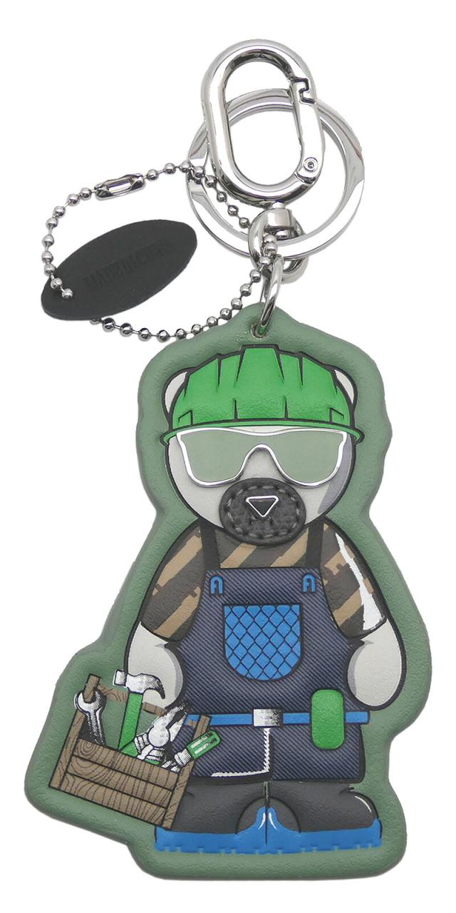 フルラ Furla Man Kumaflage キーリング TONI MINERAL GREEN グリーン系 MR00103_BX3020_1057_2027S クマフラージュ ベアー キーホルダー 【新品 新作 未使用 正規品】