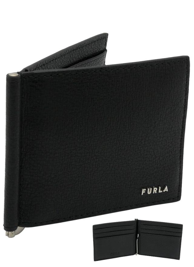 【2025年春夏 新作】 フルラ Furla Man Project 二つ折ウォレット S NERO ブラック MP00094_AX0732_1057_O6000 プロジェクト クリップ式 2つ折り財布 メンズ 【新品 新作 未使用 正規品】