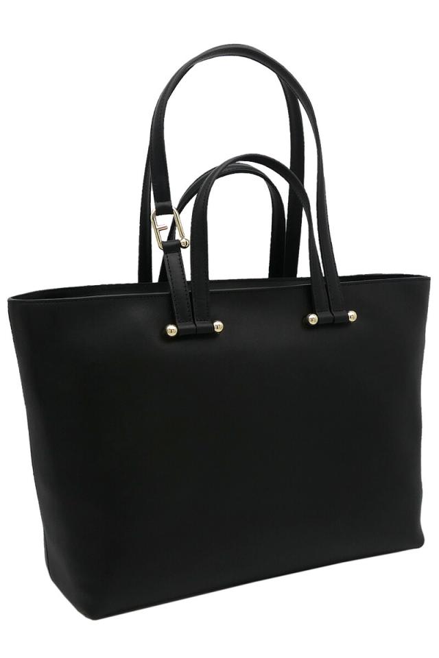 【2025年春夏 新作】 フルラ Furla Duetto トートバッグ L nero+nero int ブラック WB01453_BX3169_1007_3924S デュエット 2WAY ショルダーバッグ レディース 【新品 新作 未使用 正規品】