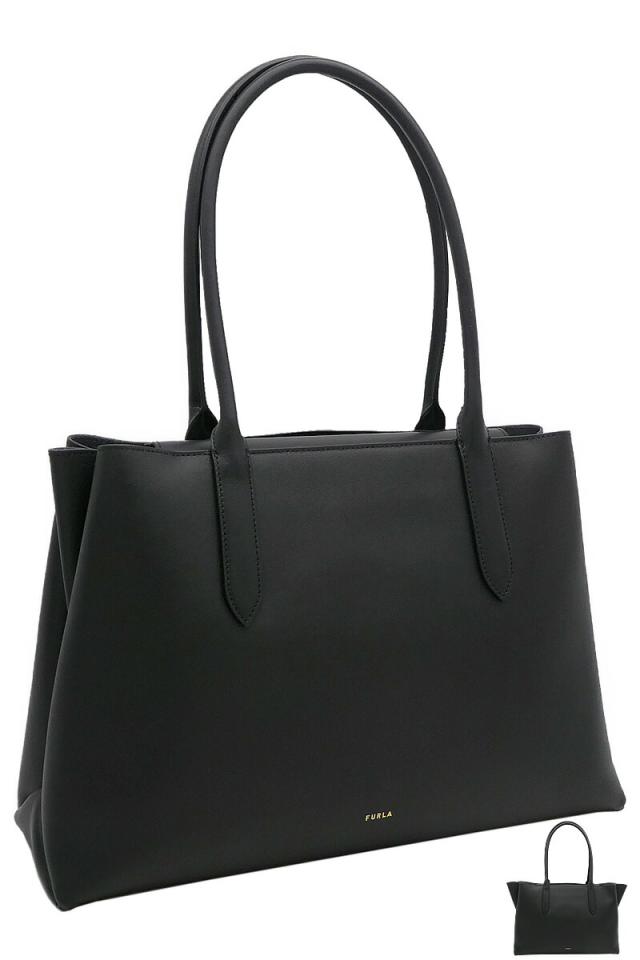 【2025年春夏 新作】 フルラ Furla Meridiana トートバッグ L nero+nero intブラック WB01530_BX3169_1007_3924S メリディアナ ショルダーバッグ レディース 【新品 新作 未使用 正規品】