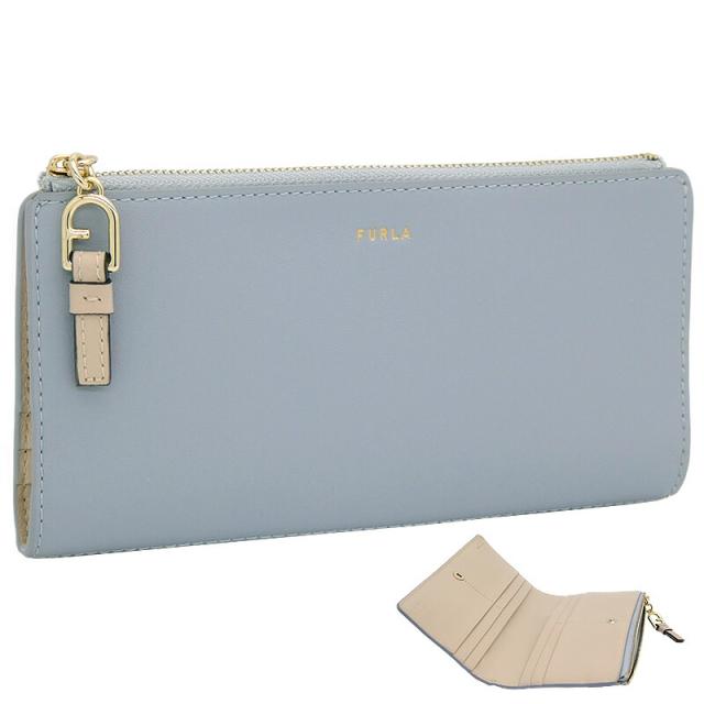 【2025年春夏 新作】 フルラ Furla Nuvola 長財布 NUVOLA+BALLERINA i+GREIGE ブルーグレー+グレージュ WP00457_BX2725_1007_3813S ヌヴォラ 二つ折り長財布 薄型 レディース 【新品 新作 未使用 正規品】