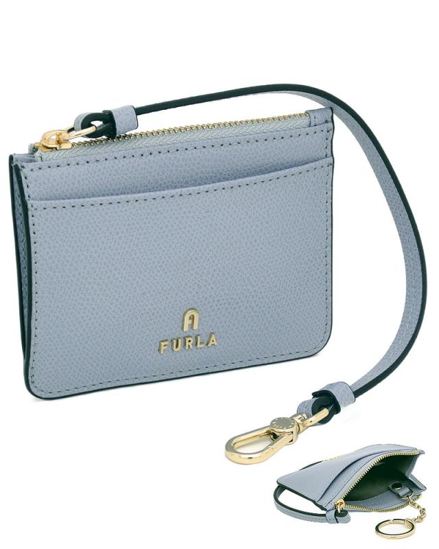 【2025年春夏 新作】 フルラ Furla Camelia カードケース S NUVOLA ブルーグレー WP00323_ARE000_1007_55000 カメリア ケース パスケース レディース 【新品 新作 未使用 正規品】