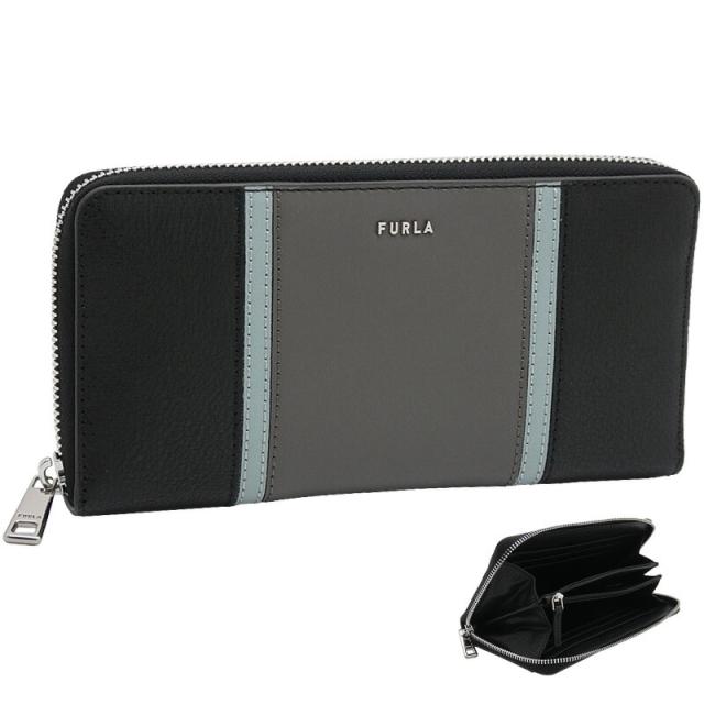 【2025年秋冬 新作】 フルラ Furla Man Project ジップアラウンド XL TONI NERO+CIRRO ブラック＋グレー MP00026_BX4167_1057_4324S プロジェクト ラウンドファスナー 長財布 メンズ 【新品 新作 未使用 正規品】