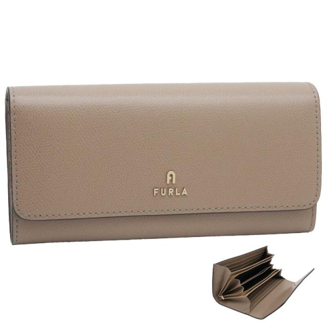 【2025年秋冬 新作】 フルラ Furla Camelia 長財布 XL GREIGE グレージュ WP00317_ARE000_1007_1257S カメリア 二つ折り コンチネンタルウォレット レディース 【新品 新作 未使用 正規品】