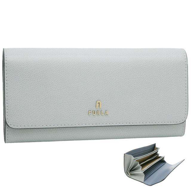 【2025年秋冬 新作】 フルラ Furla Camelia 長財布 XL COLOR CRISTALLO d+CELESTIAL int. ライトブルーグレー WP00317_ARE000_1007_4351S カメリア 二つ折り コンチネンタルウォレット レディース 【新品 新作 未使用 正規品】