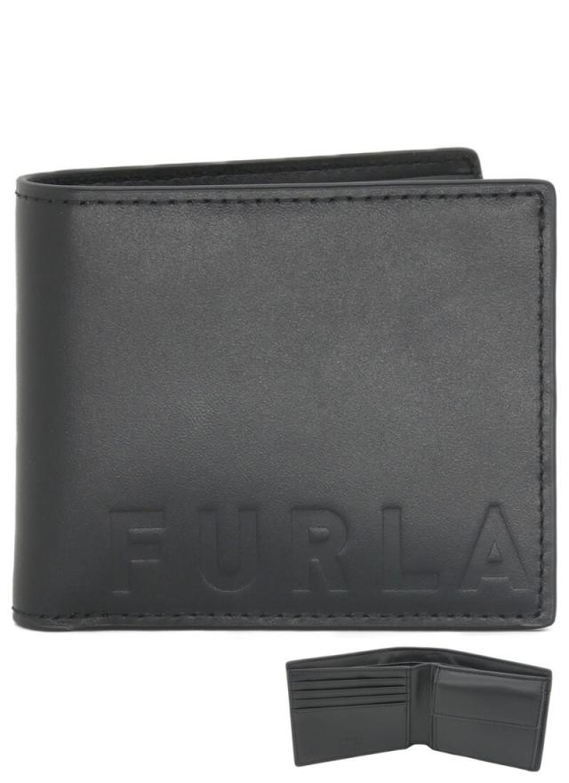 フルラ Furla Man Atlantide 2つ折りウォレット NERO ブラック MP00078_BX2472_1057_O6000 アトランティス 二つ折り小銭付き財布 メンズ 【新品 新作 未使用 正規品】