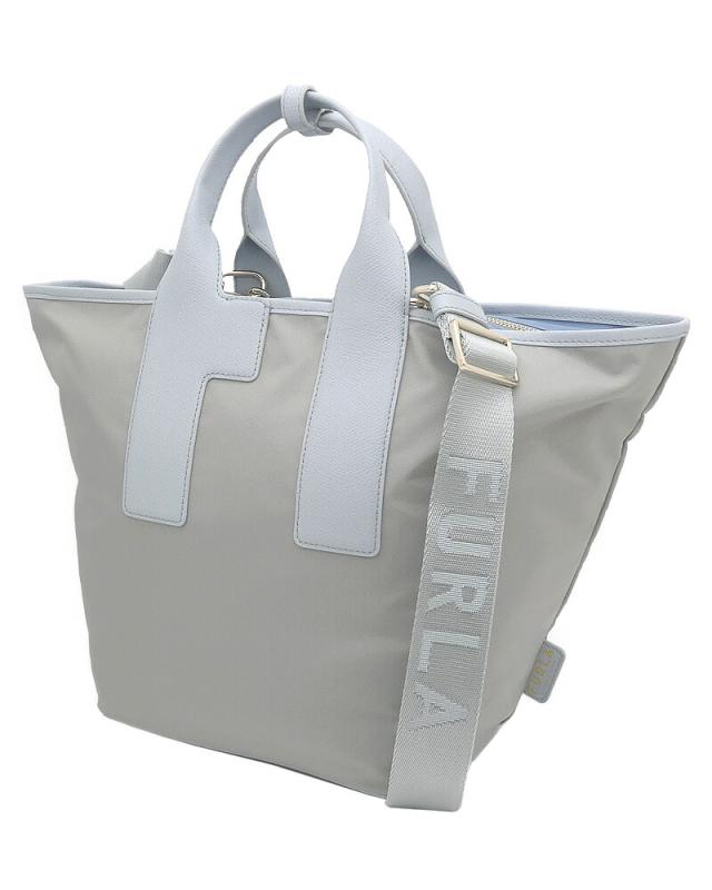 フルラ Furla Piuma トートバッグ L CENERE+CELESTIAL+ARTEMISIA ライトグレー系 WB01249_BX3050_1007_3324S ピューマ 2WAY ショルダーバッグ レディース 【新品 新作 未使用 正規品】