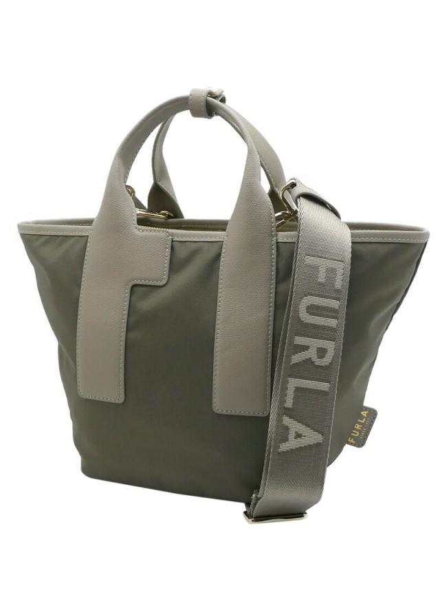 フルラ Furla Piuma トートバッグ M SAGE+VETIVER+MARMO c セージグリーン WB01269_BX3050_1007_3183S ピューマ 2WAY ショルダーバッグ レディース 【新品 新作 未使用 正規品】