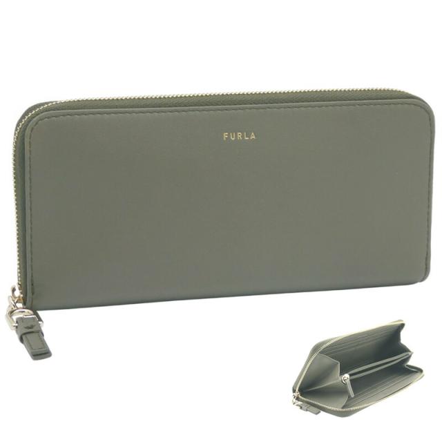 フルラ Furla Nuvola ジップアラウンド L SAGE セージグリーン WP00450_BX2045_1007_2810S ヌヴォラ ラウンドファスナー 長財布 レディース 【新品 新作 未使用 正規品】