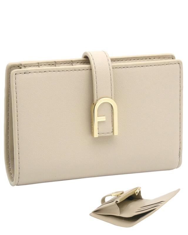 フルラ Furla Flow コンパクト財布 M AVENA クリーム系 WP00401_BX2045_1007_8E000 フロー 二つ折り コンパクトウォレット レディース 【新品 新作 未使用 正規品】