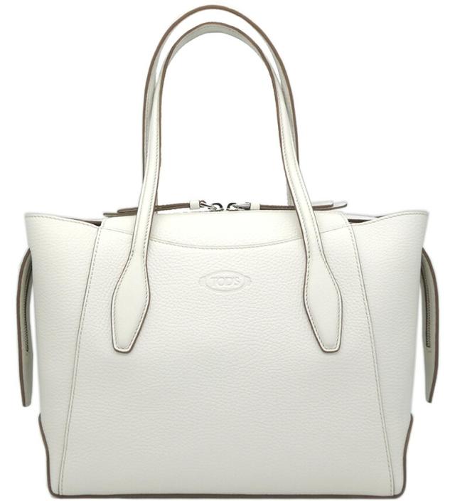 トッズ TOD'S トートバッグ スモール XBWAOSA0200RIAB015 レザー製 ショルダーバッグ ショッピング バッグ ホワイト レディース 【ギフト ラッピング無料】【新品 新作 未使用 正規品】