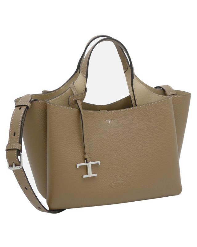 【2025年春夏新作】 トッズ TOD'S レザー バッグ ミニ XBWAPAFL100QRI2L64 tods 2WAY ミニトートバッグ ハンドバッグ ブラウン+ナチュラル レディース 【新品 新作 未使用 正規品】
