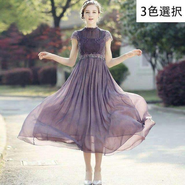 新品 .パーティードレス 結婚式 ワンピース One Piece