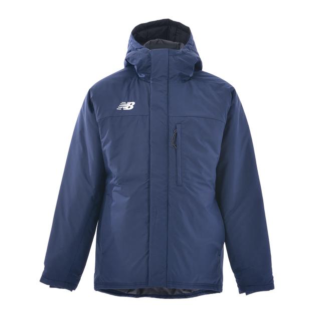 ニューバランス new balance JMJF1423 NV(ネイビー) メンズ パデットハーフコート 中綿 男性 紳士 ロゴ アパレル NB 定番モデル チームオーダー ベーシックアイテム