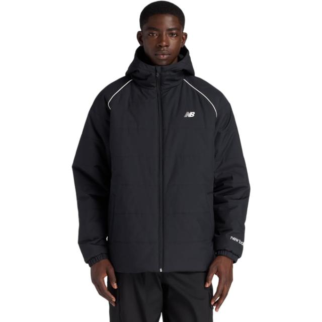 ニューバランス new balance AMJ53172 BK(ブラック) メンズ パデッドコート ショート 中綿 男性 紳士 ロゴ アパレル NB 2025秋冬