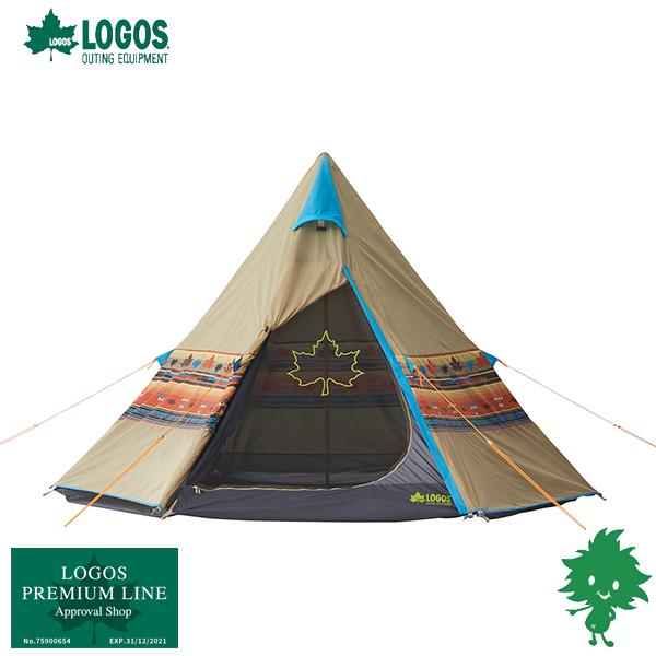 特価品 LOGOS ロゴス LOGOS ナバホTepee 300 71806501 サーカス ファミリーキャンプ モノポール型テント ティピーテント 三角テント 収納バッグ付き