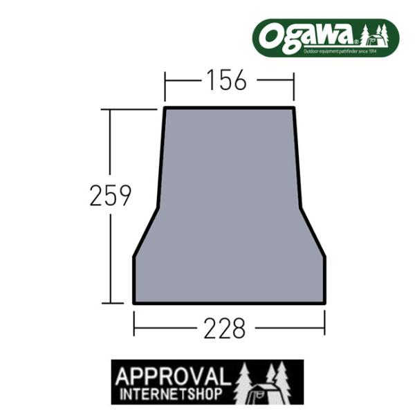 小川キャンパル/キャンパルジャパン 1439 PVCマルチシートクーポラ用 ogawa CAMPAL テント オガワ キャンプ インドア アウトドア