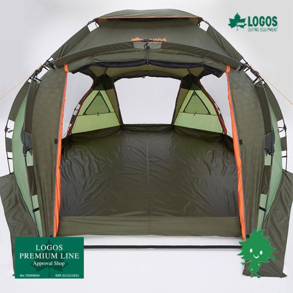 送料無料 LOGOS/ロゴス 71459303 オクタゴン グランドシート GB＆neos用 収納袋、ペグ 8本付属 付き ポリオックス アウトドア キャンプ テント 収納袋