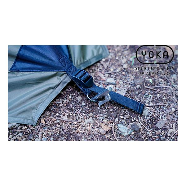 YOKA/ヨカ テント YOKA TIPI TYPE2 ダークカーキ色 ダブルジッパー