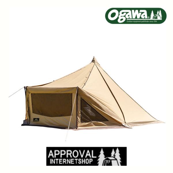 小川キャンパル/キャンパルジャパン 3511 タッソメッシュスクリーンへブタゴン タッソ 七角形展開 ウインドスクリーン ベージュogawa オガワ 防災 災害 地震対策